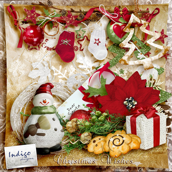 Indigo Designs: New kit "Christmas Wishes" and freebie