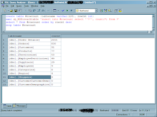 Information Transmogrification: SQL Server: Get row count for each table