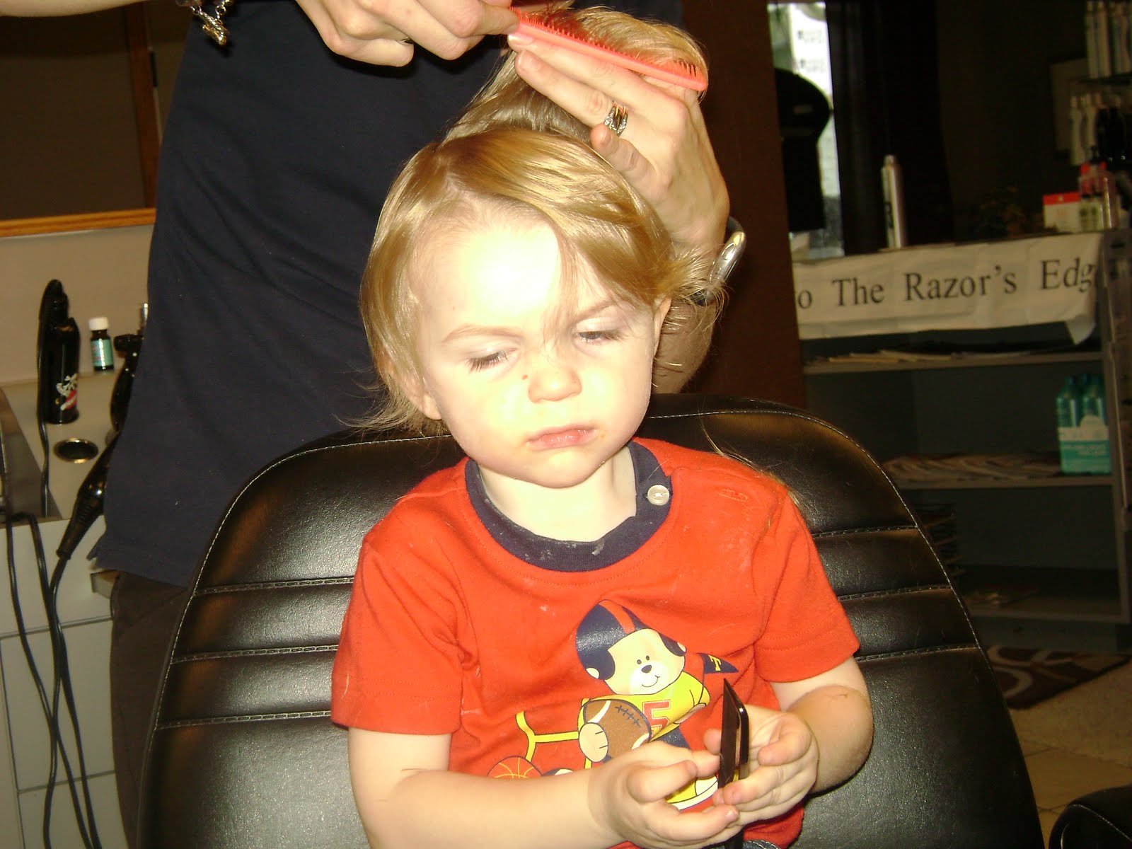 7 acres of heaven: The Boys first haircut