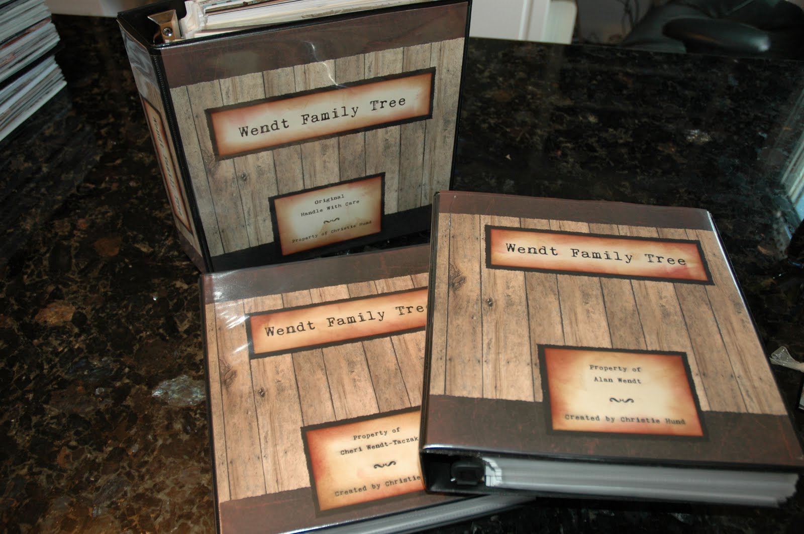 Creations By Christie: Family Tree Albums