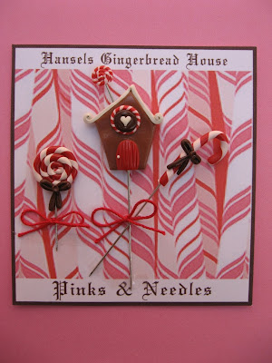 Pinks & Needles: Gingerbread House Pin Toppers