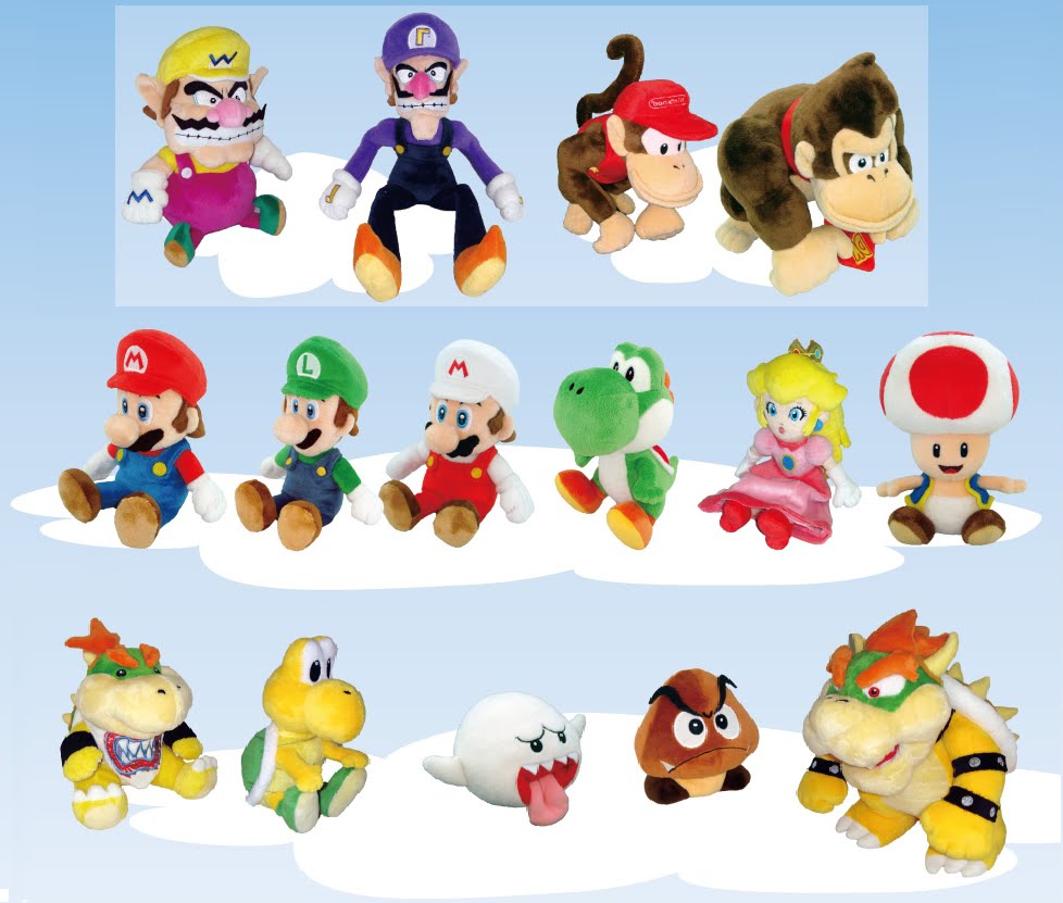 Disney Anime Toys - DAT: Nintendo Super Mario Characters Plush By Sanei