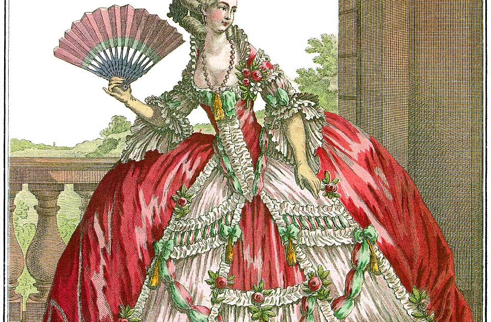Vintage Ephemera: French fashion plate - 1778