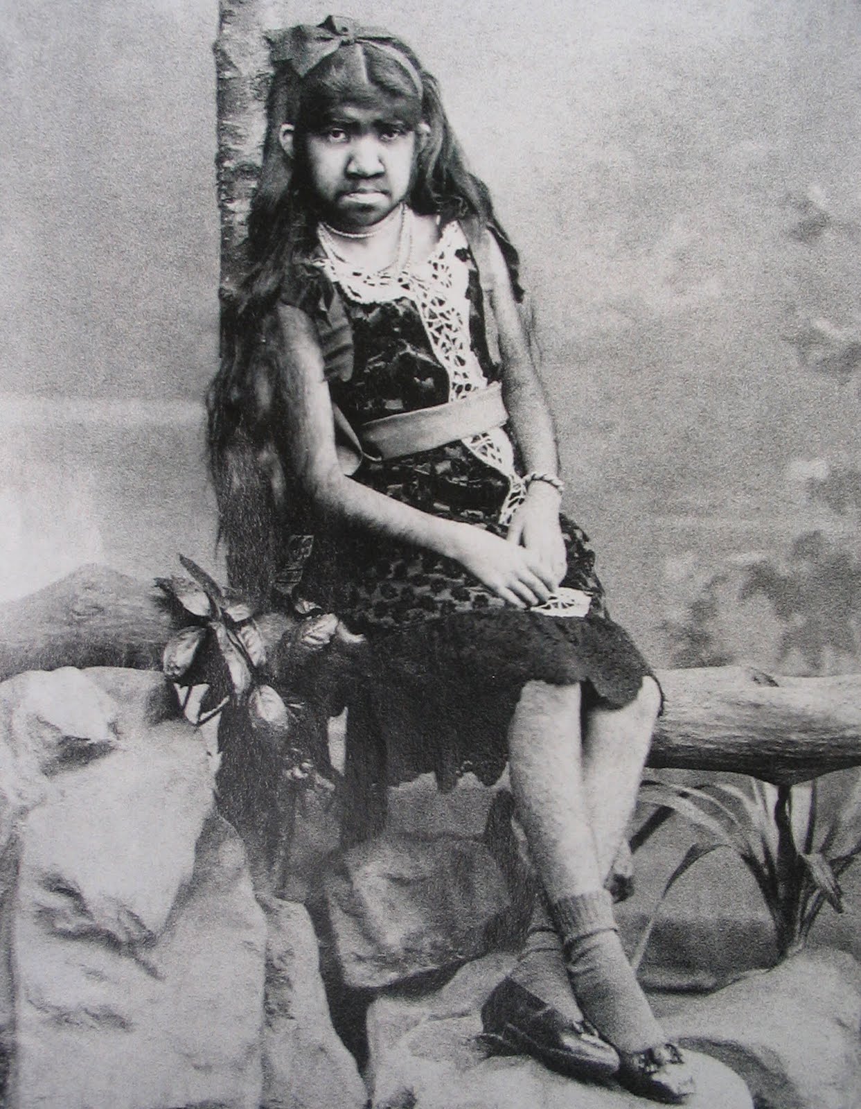 Vintage Ephemera: Photograph, bearded lady from P.T. Barnum's circus