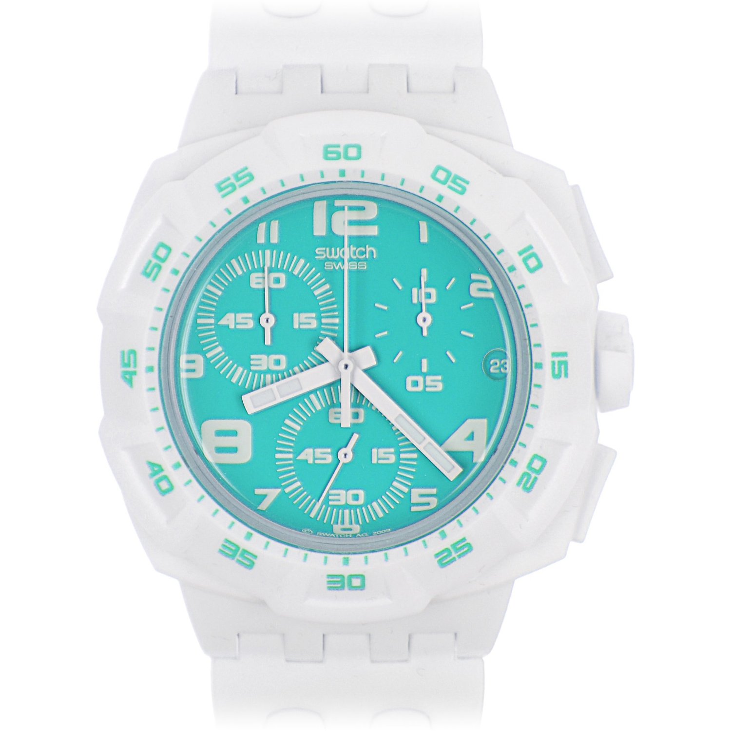 Watches Store: Swatch Originals Chrono Ocean Purity Unisex Watch SUIW403