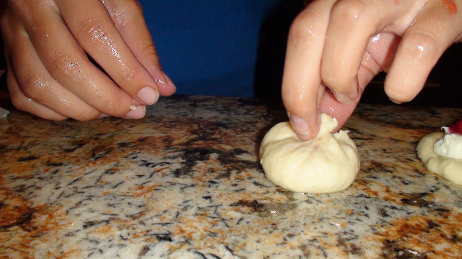 Bulochki (Russian yeast rolls) with Cream Cheese and Cherry Filling