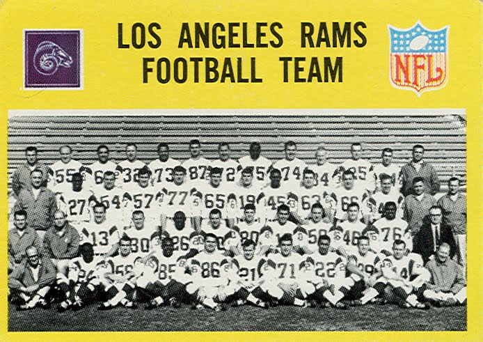 1967 Football Cards: Los Angeles Rams