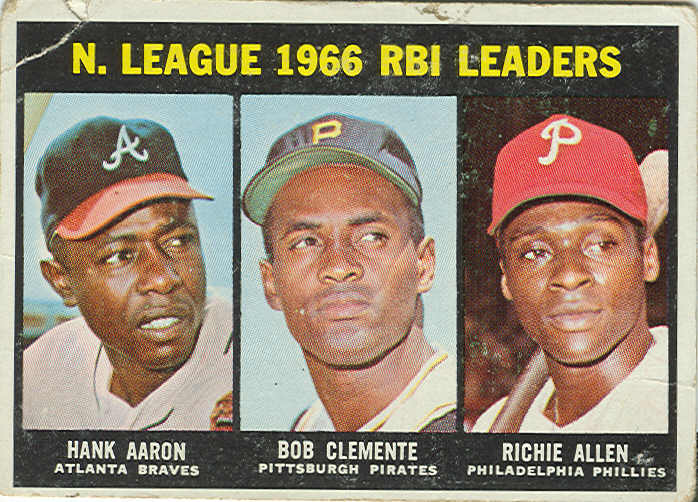 1967 Topps Baseball: National League Batting Leaders (#240, 242, 244)