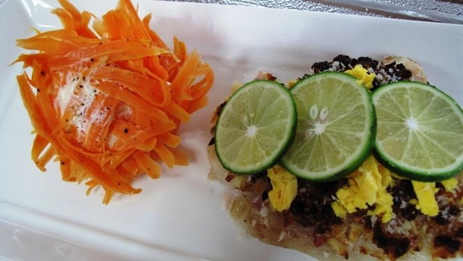Foodiva's Kitchen: Parmesan Crusted Fish with Carrot Flowers