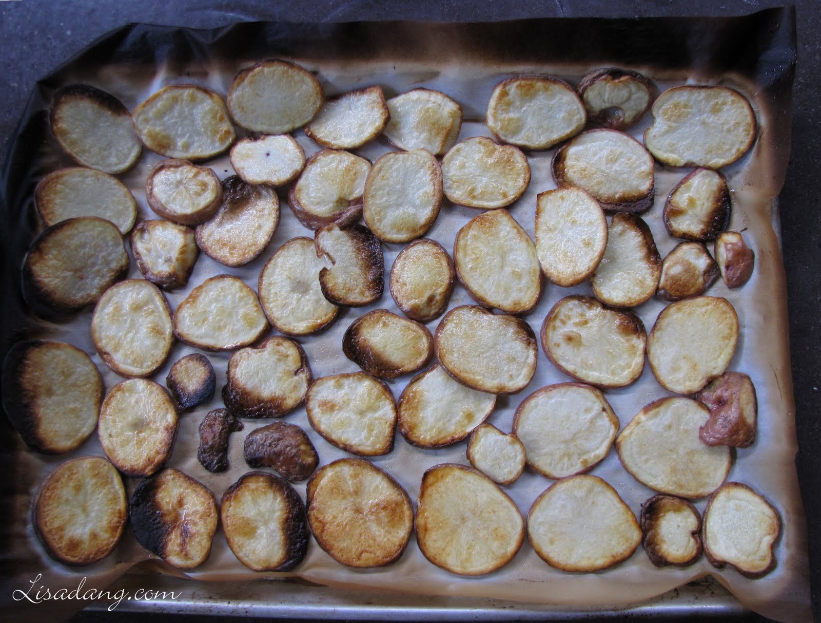 Dang It Delicious: Garlic Red Potato Circles...like round fries