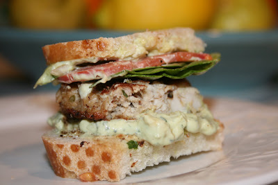 Gourmet Buffet: California Chicken Sandwich with Avocado Cilantro Dressing