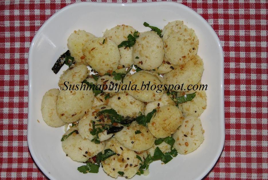 Fried button idly - From Sushma's Kitchen