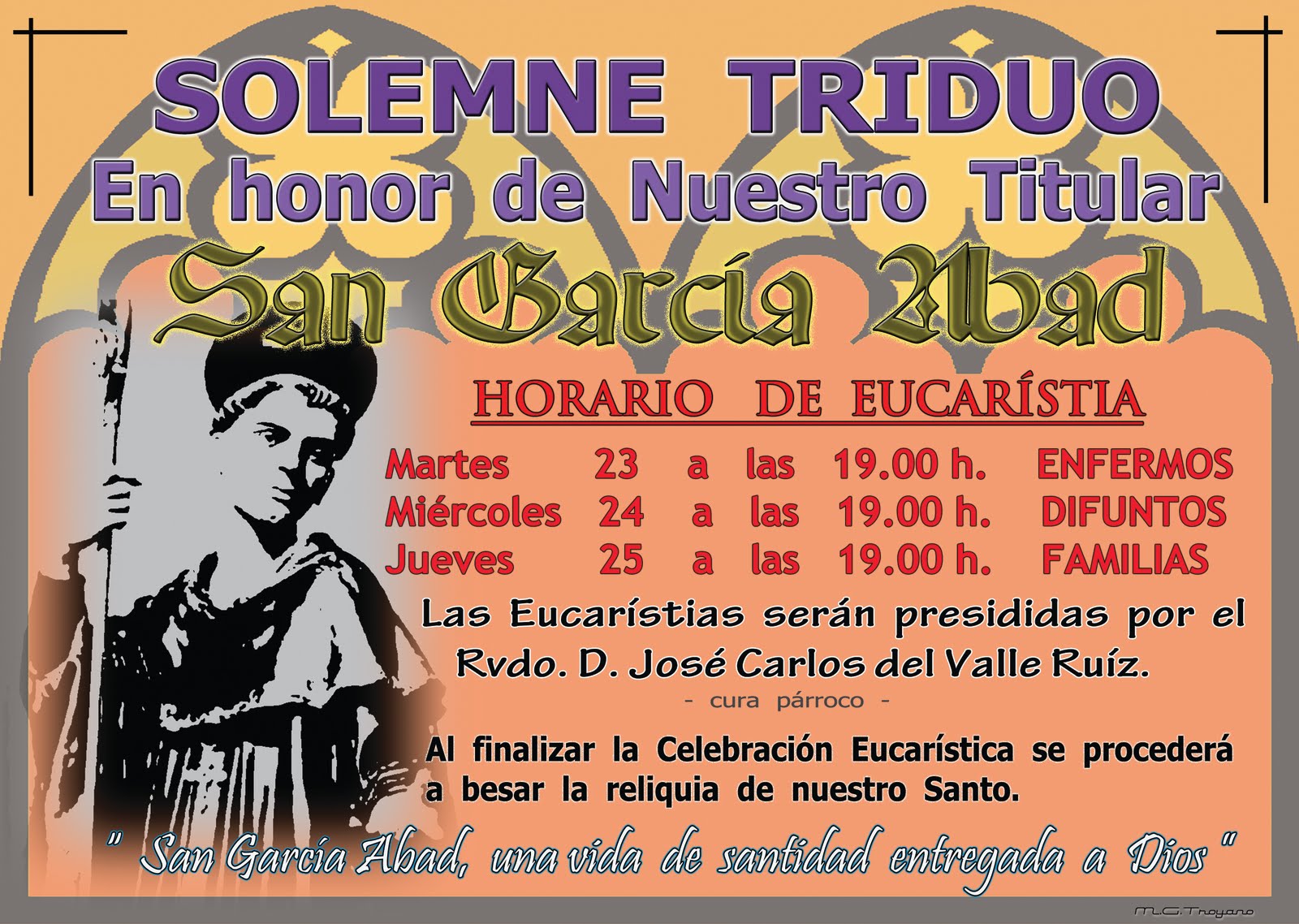San García Abad, ruega por nosotros!!: Triduo en Honor a San García ... San García Abad, ruega por nosotros!!: Triduo en Honor a San García ...