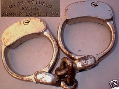 RestraintsBlog: "1882 JOHN LOVELL marshal cowboy prison handcuffs"