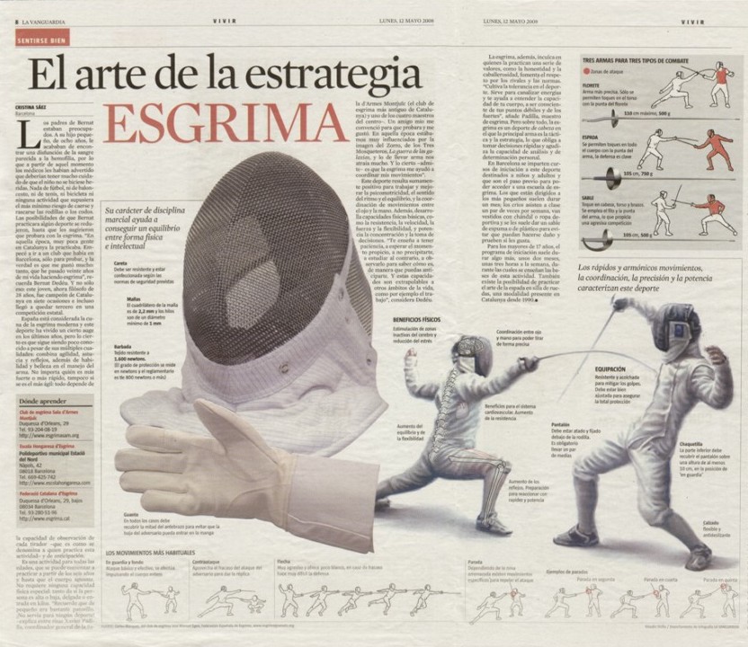 Educación Física en la Red: El arte de la estrategia: la esgrima