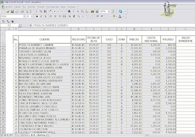 Apuntes de Excel: Base de datos (Como ordenar una lista de datos)