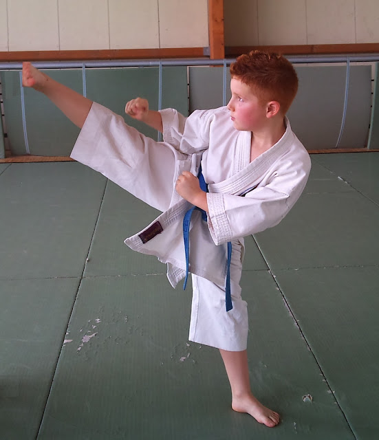 KARATE SHITO RYU ASTURIAS: Mi hijo José Manuel trabajando elasticidad ...