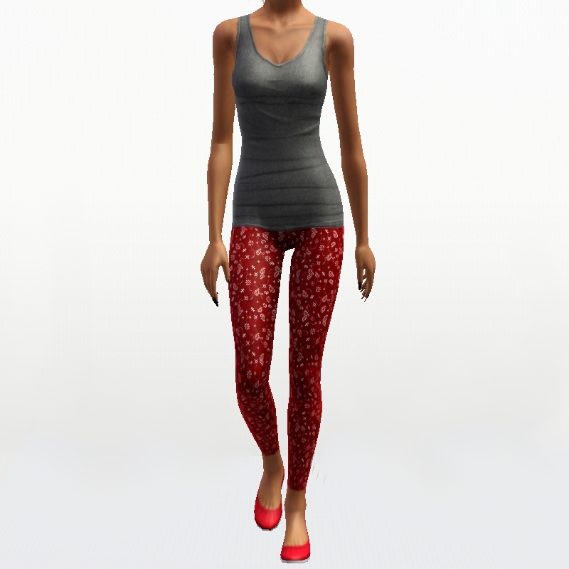 Sims 3 Fashion Blog: Leggings + top