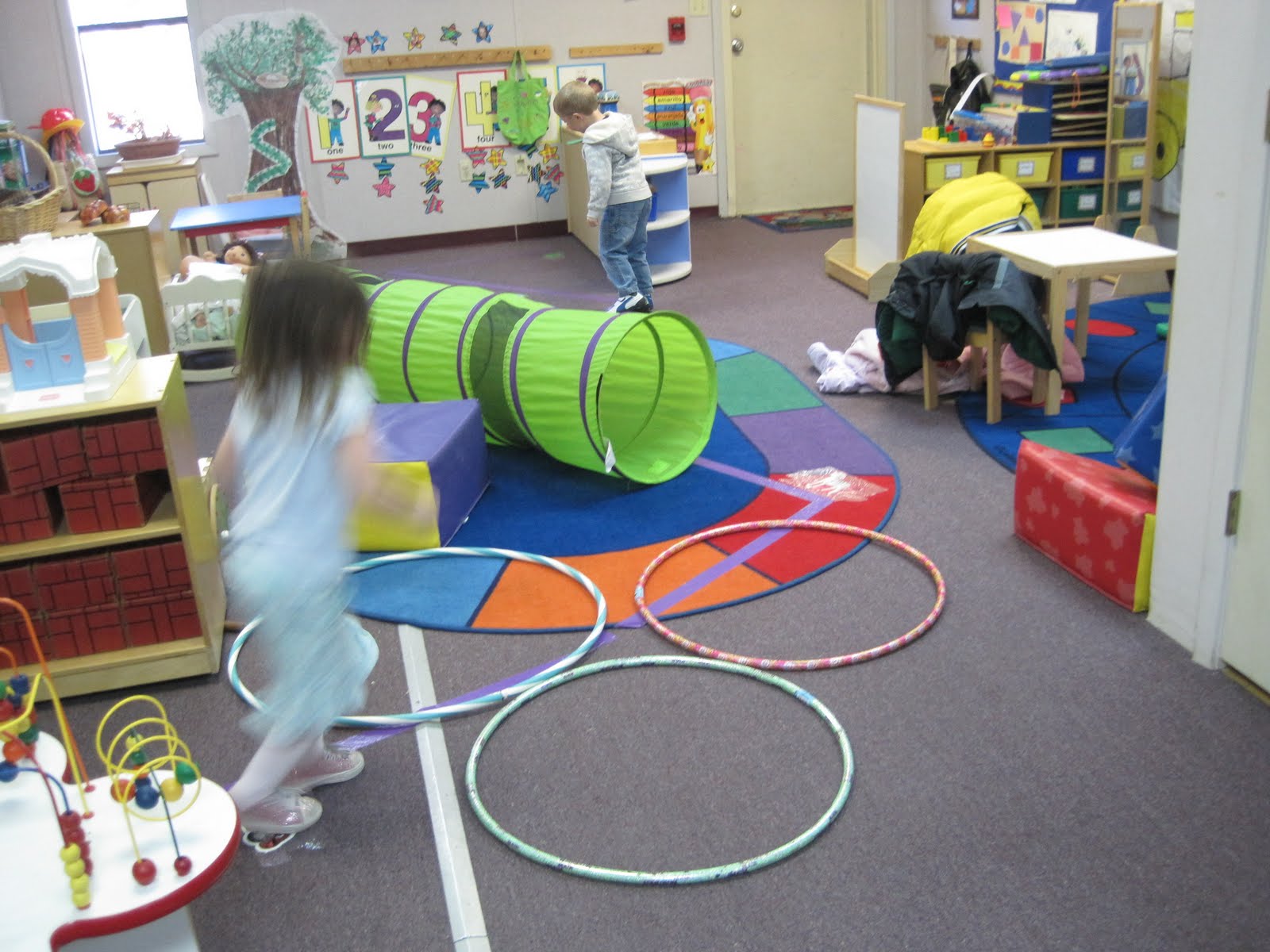 Nitzanim: Obstacle Course in Morah Malkie's Classroom
