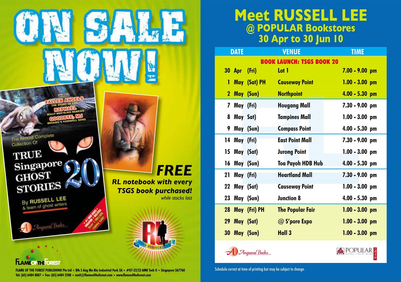 The Official TRUE SINGAPORE GHOST STORIES Russell Lee FAN CLUB: MEET ...