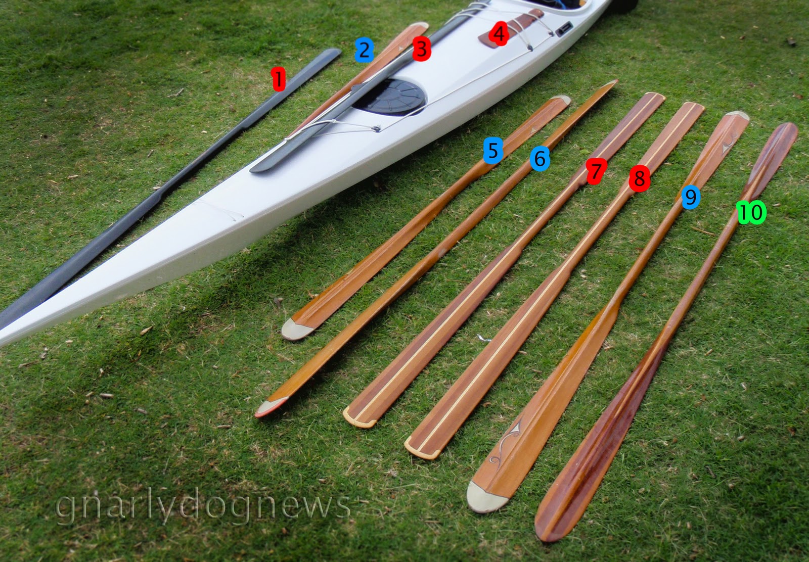 Gnarlydog News: GEAR: the humble stick_Aleut and Greenland paddles