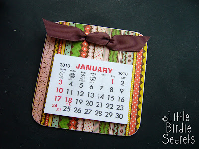 mini calendar magnets | Little Birdie Secrets