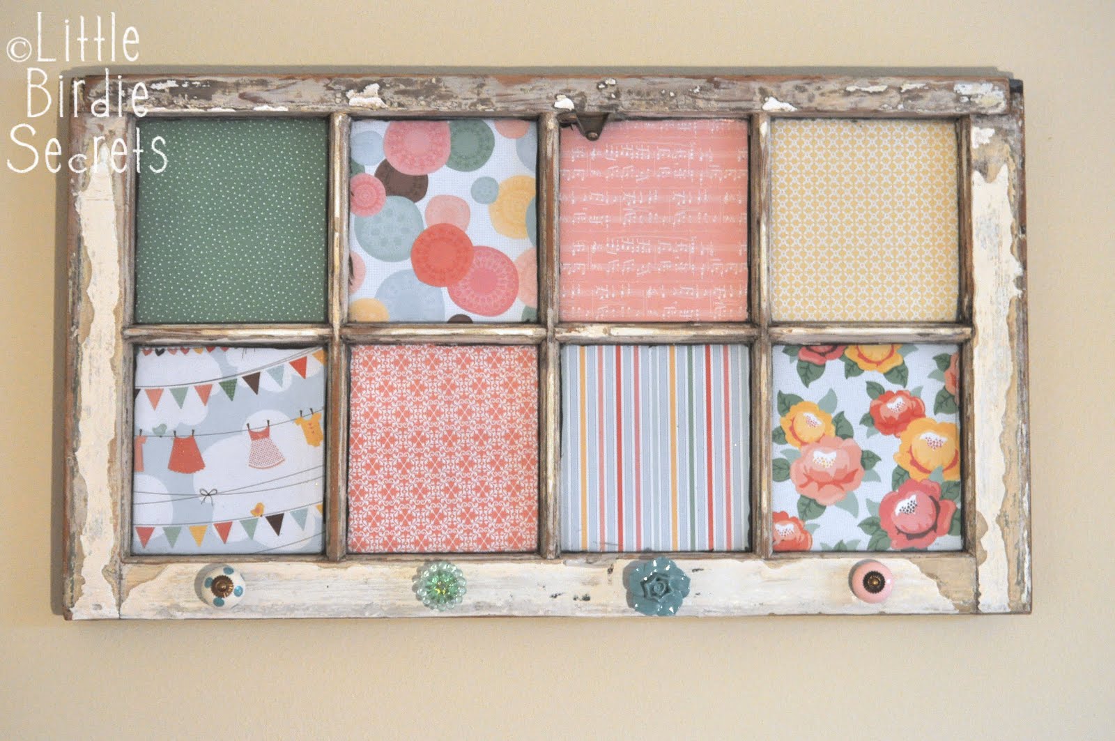 altered window frame tutorial and scotch tape giveaway! | Little Birdie ...