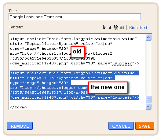 How to add my language translator into Google Language Translator ...