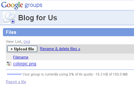 Using Google Groups and Google Sites as web storage space | New Blogger ...