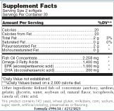 Cooper Wellness: Omega-3 – Please explain all the numbers on the label