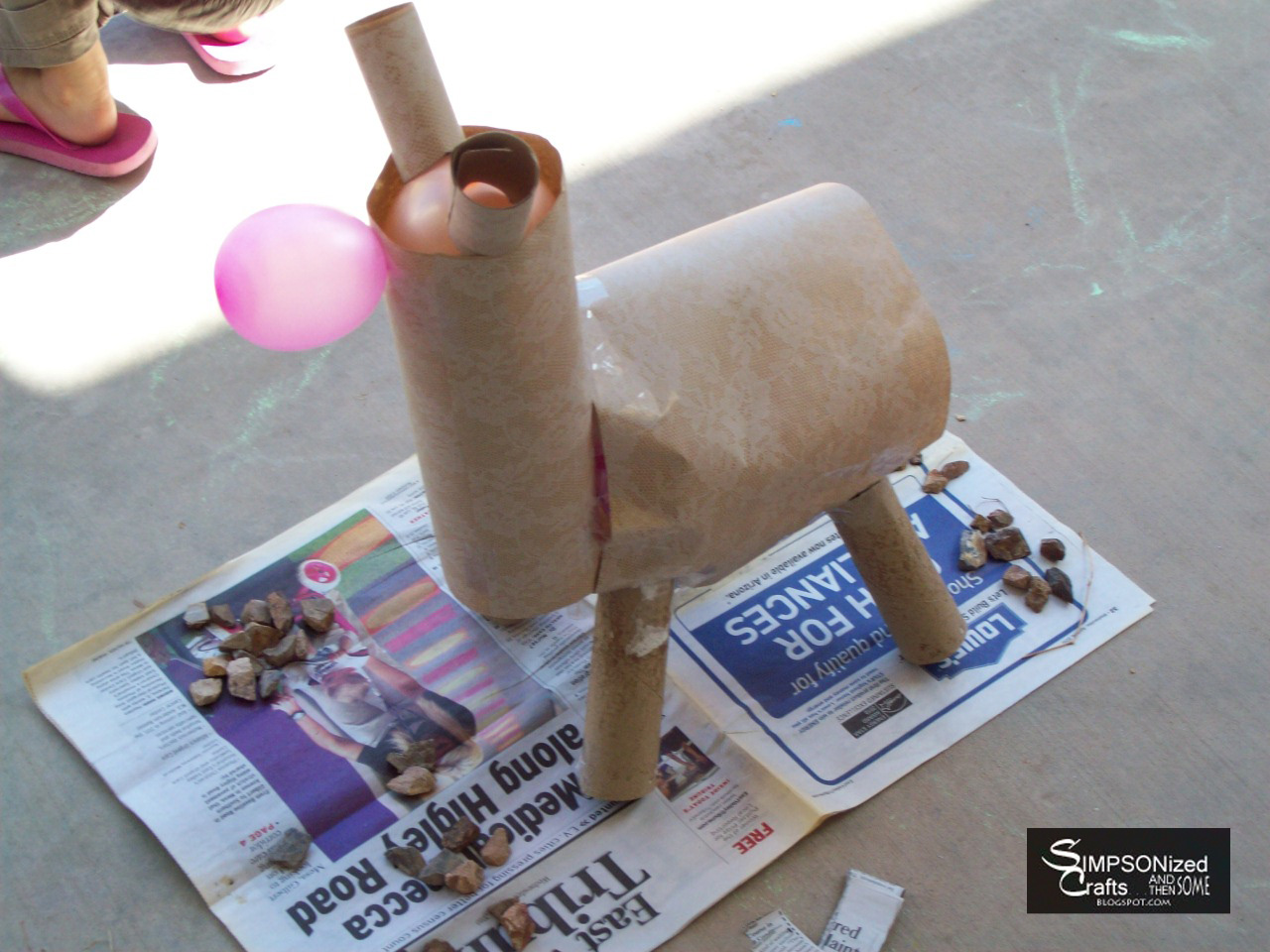 SIMPSONIZED CRAFTS: Cinco De Mayo piñata