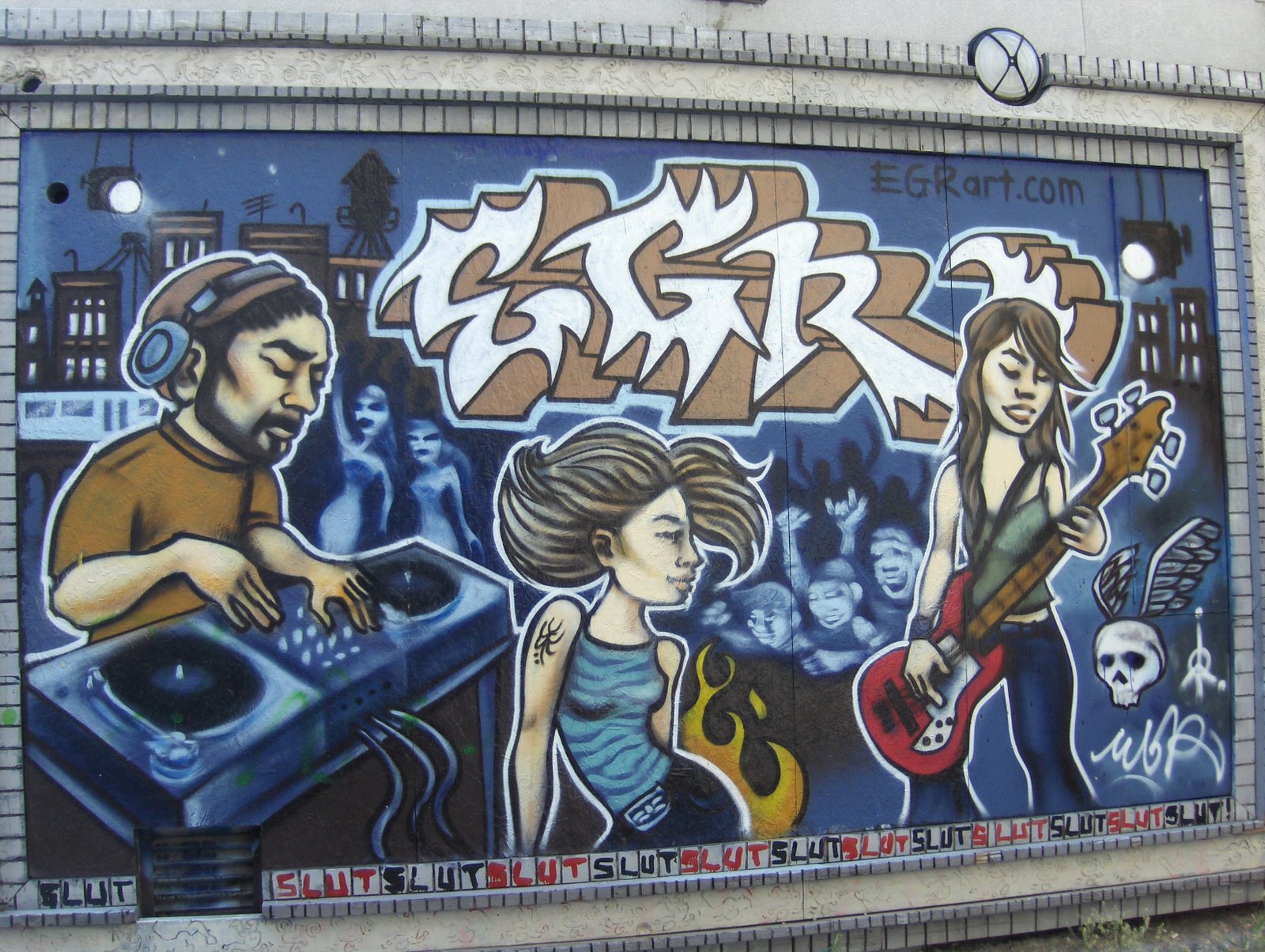 graffiti walls: Graffiti DJ " 3D Graffiti Design