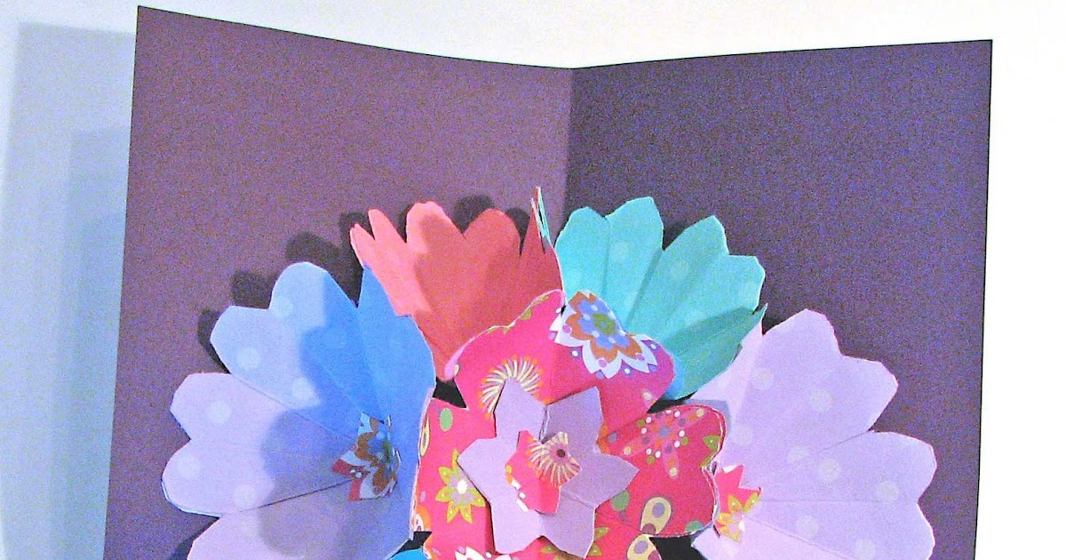 Seven Flower Pop Up Card