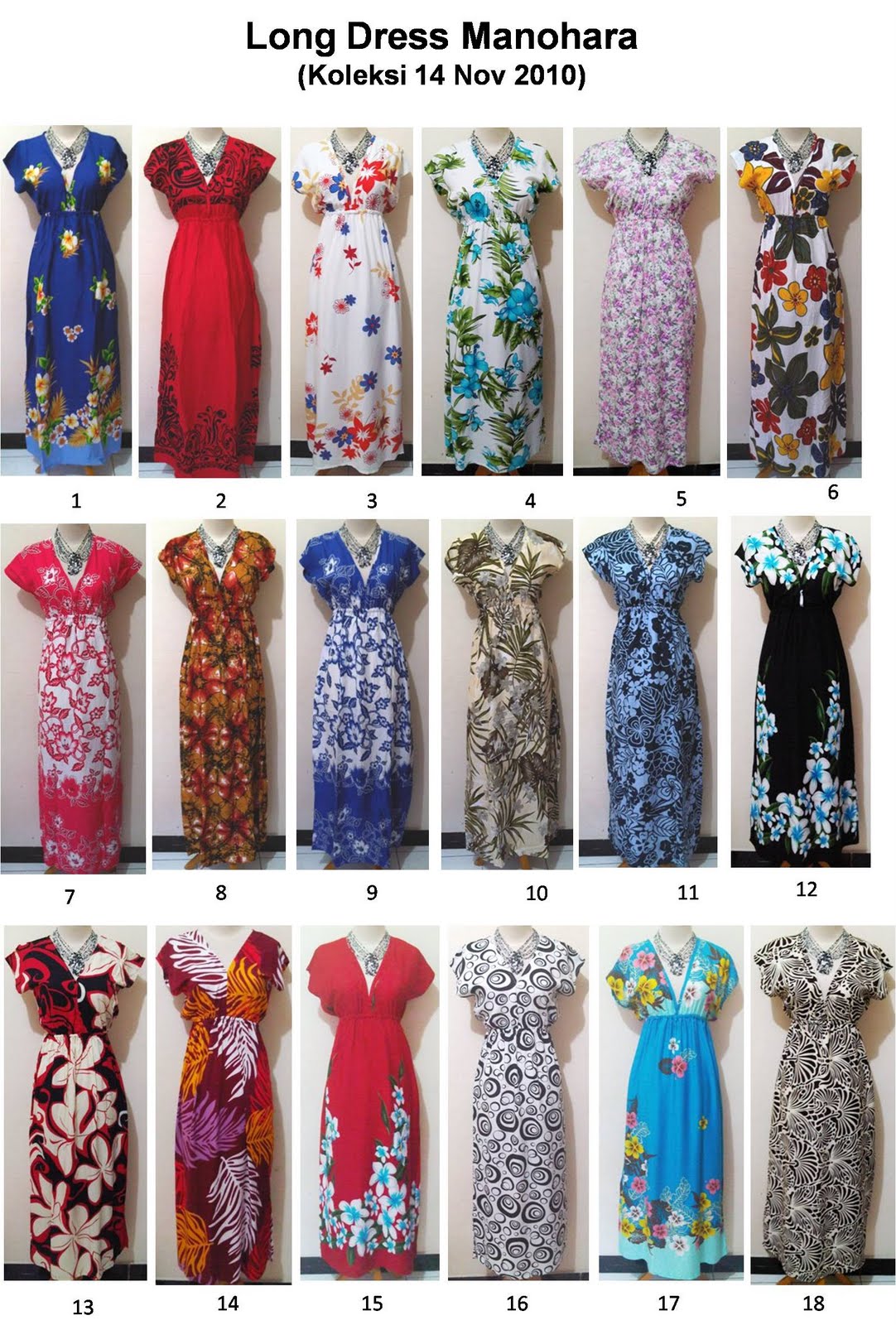 baju modern: Long Dress Manohara