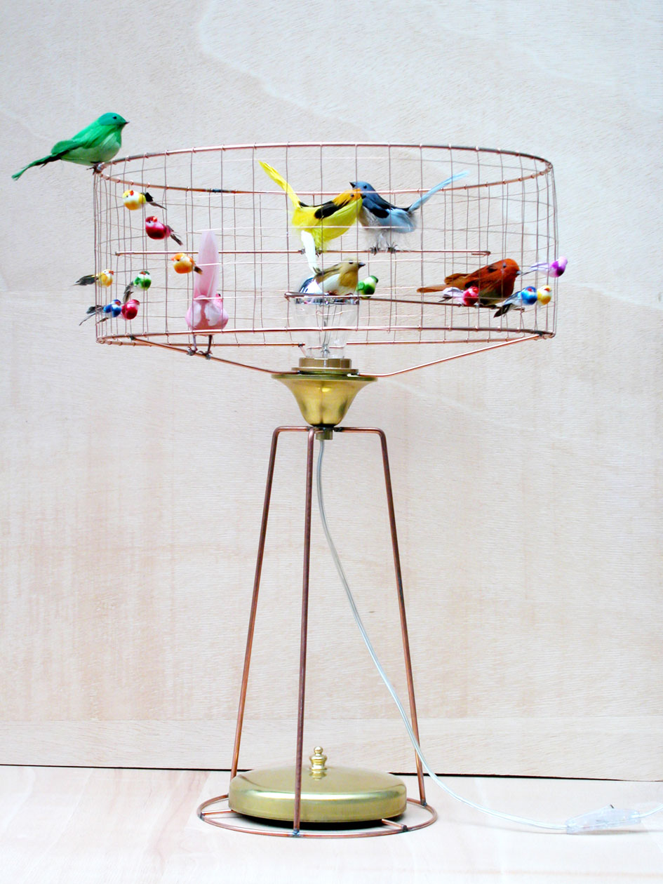 I am a Voguette: LA VOLIERE BIRD LAMPS BY MATHIEU CHALLIERES
