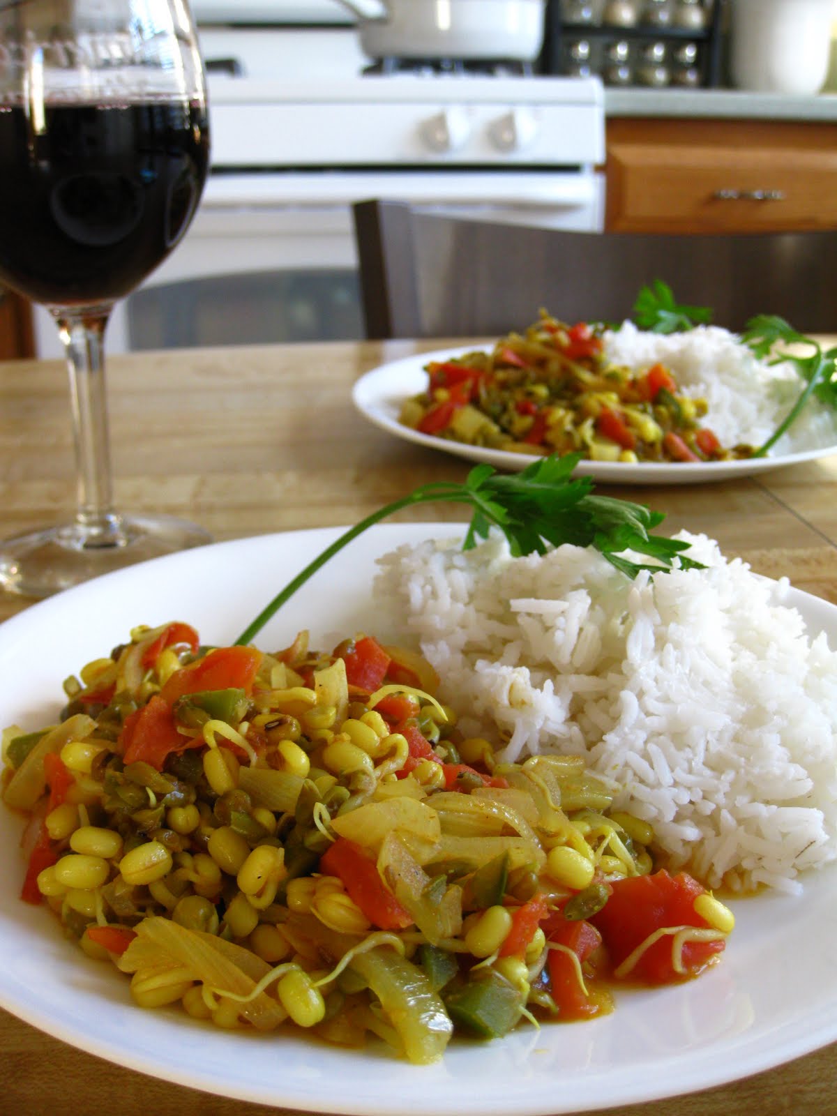 Casual Kitchen: Indian Mung Bean Stirfry