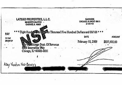 BAD LAWYER: Bounced Checks