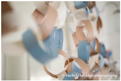 simply pretty wedding: Paper and chain