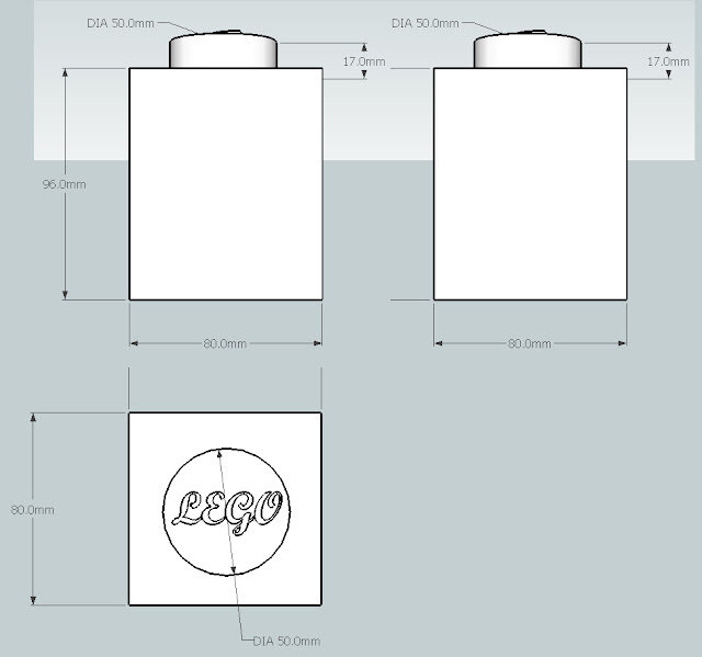 Saturday's SketchUp: First Steps - A Lego brick