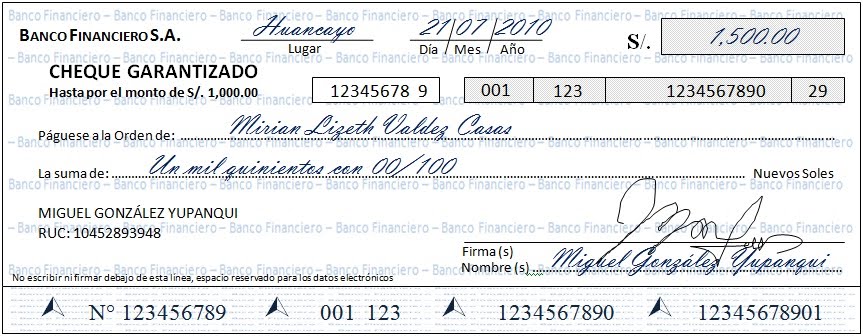 Cheque de caja en guatemala - Imagui