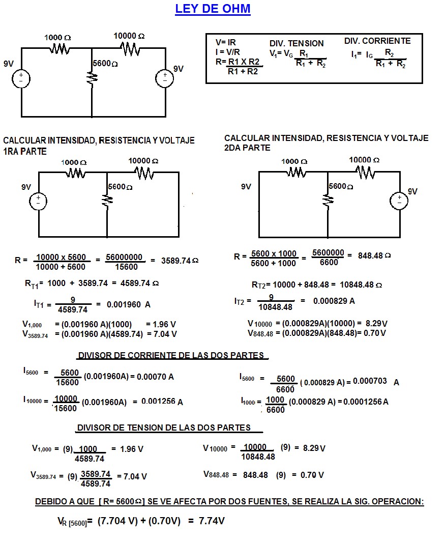 Ley De Ohm Ejercicios Docsity Ley Ejercicios Clases D