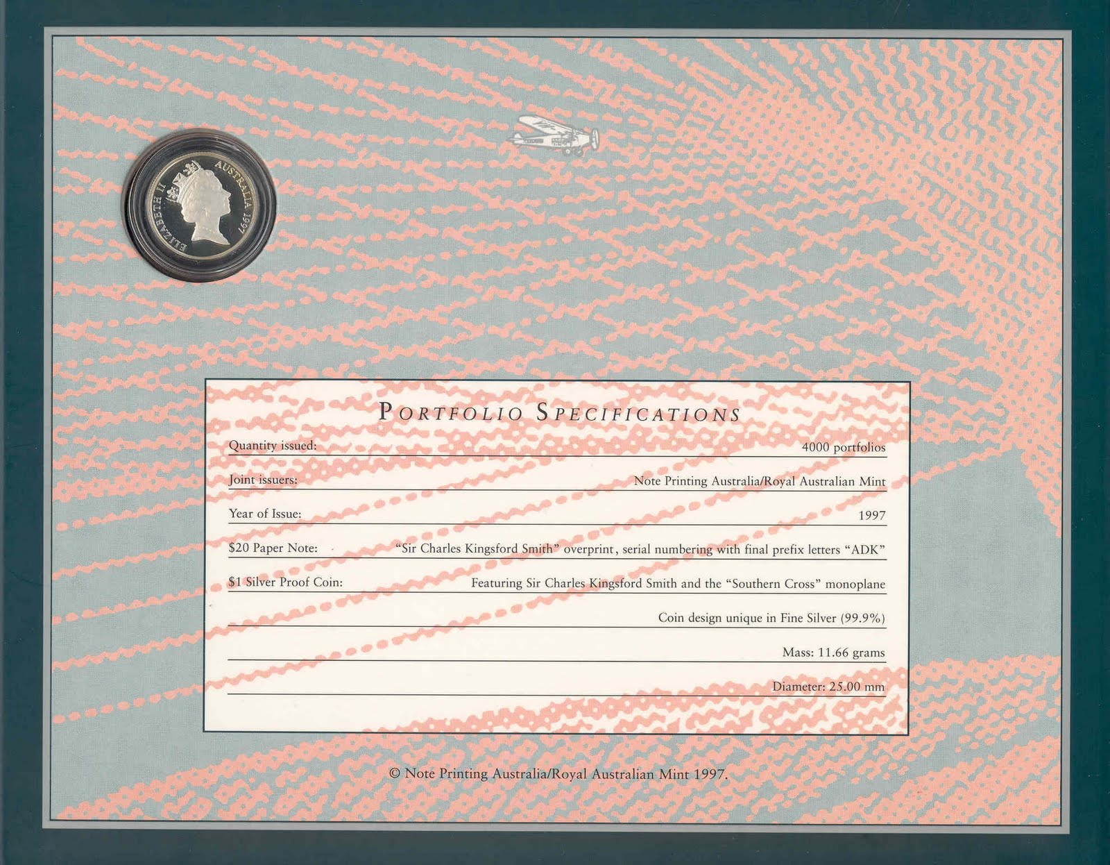 oceania: Australia - $20 Sir Charles Kingsford Smith Commemorative