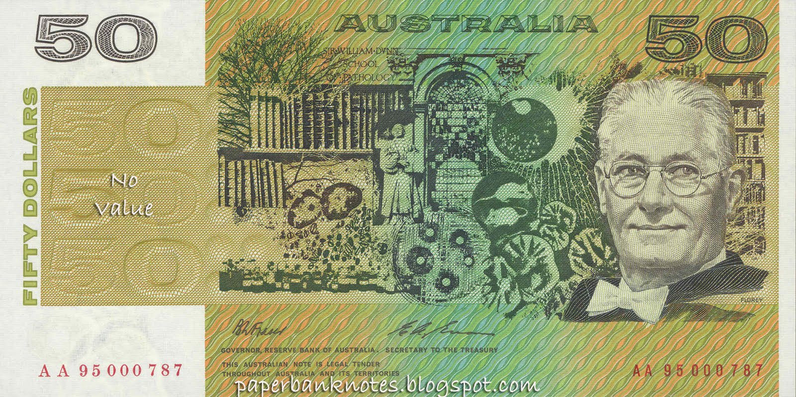 australia: ...Australia - $50 1995 First Polymer and Last Paper Premium ...