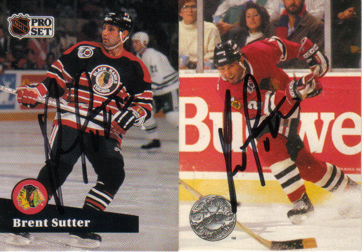 Hell's Valuable Collectibles: Brent Sutter: 6 Autographed Cards (Part 1)
