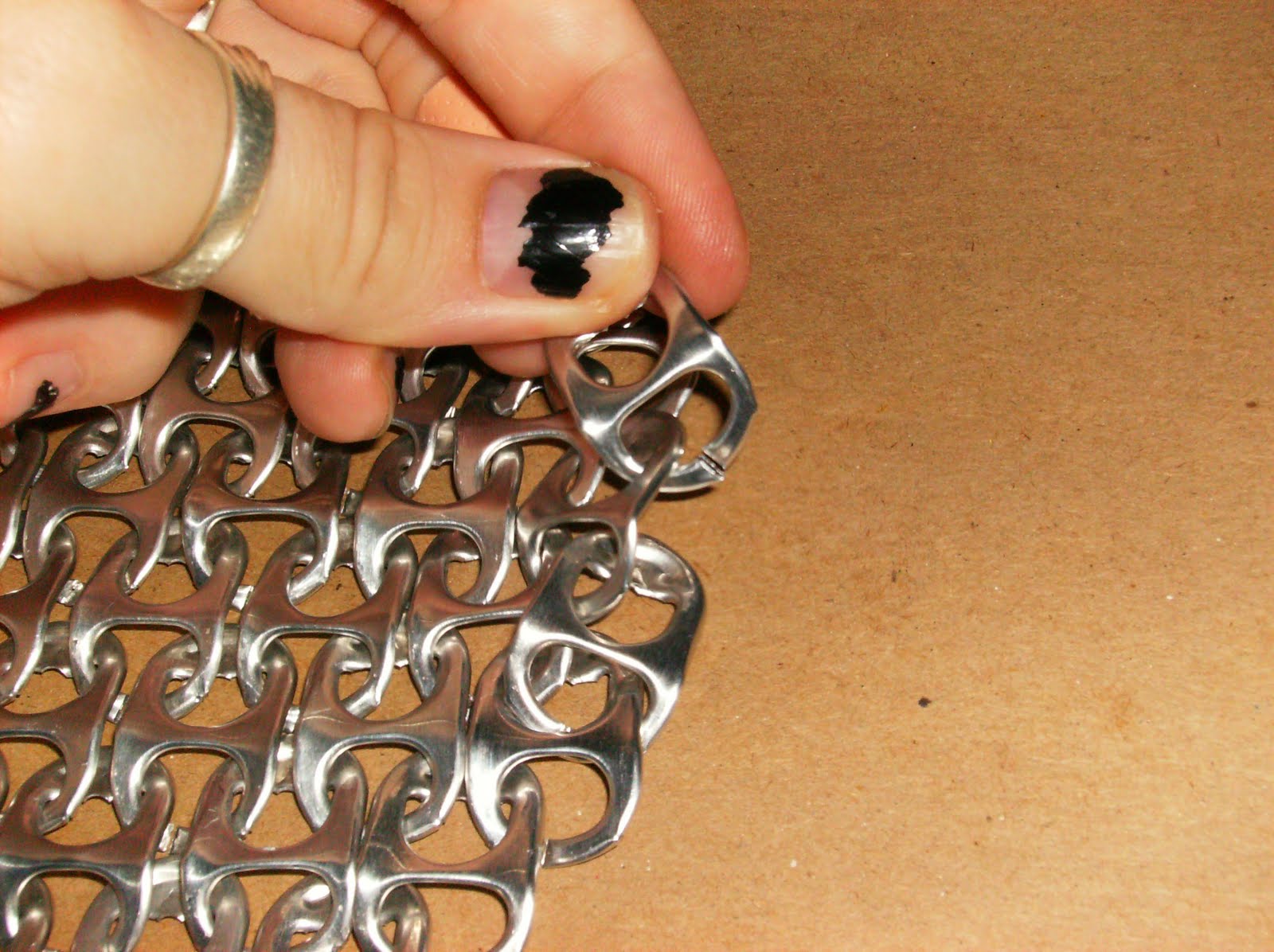 Crafty Mommy and Me: Pop Tab chainmail