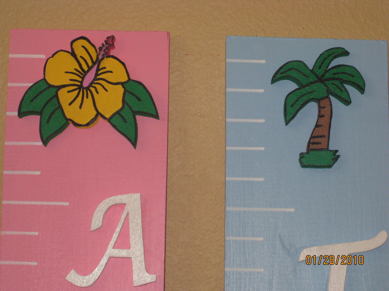 Wyatt's Woodshop: Boys and Girls Surfer / Beach Themed Growth Charts