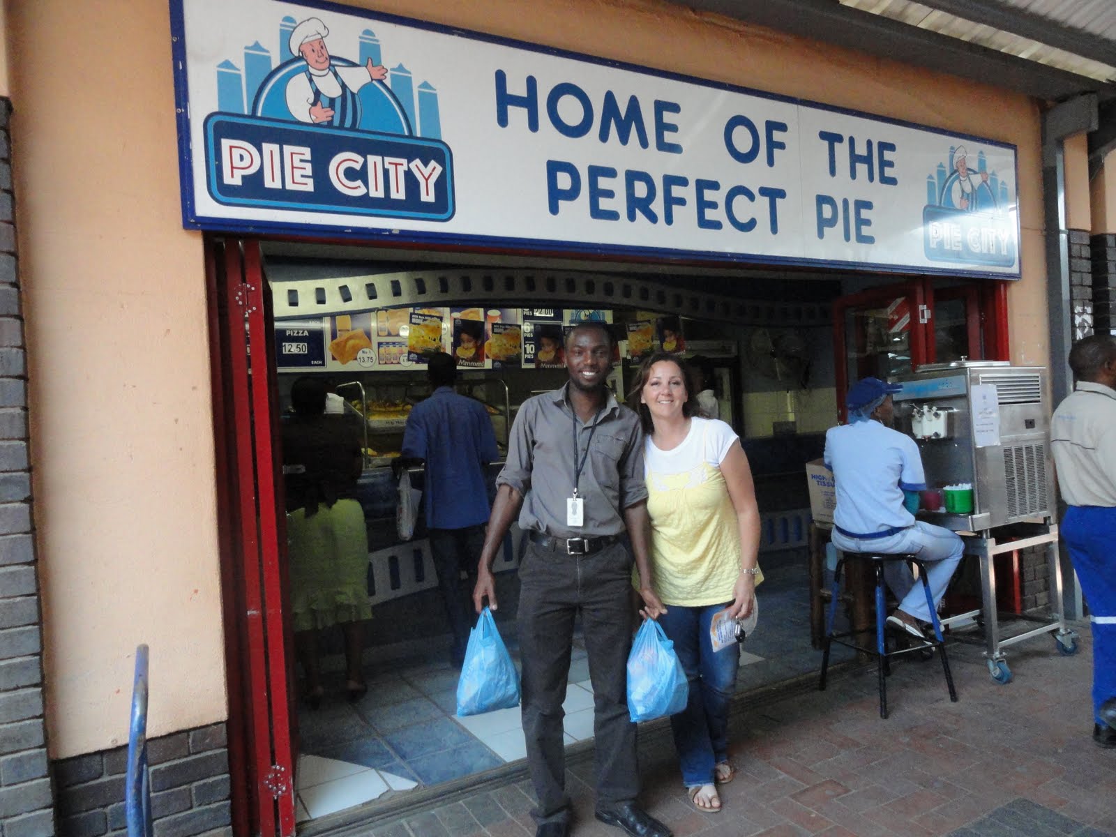 Jennifer's African Adventure: Mon-Thurs Pie City