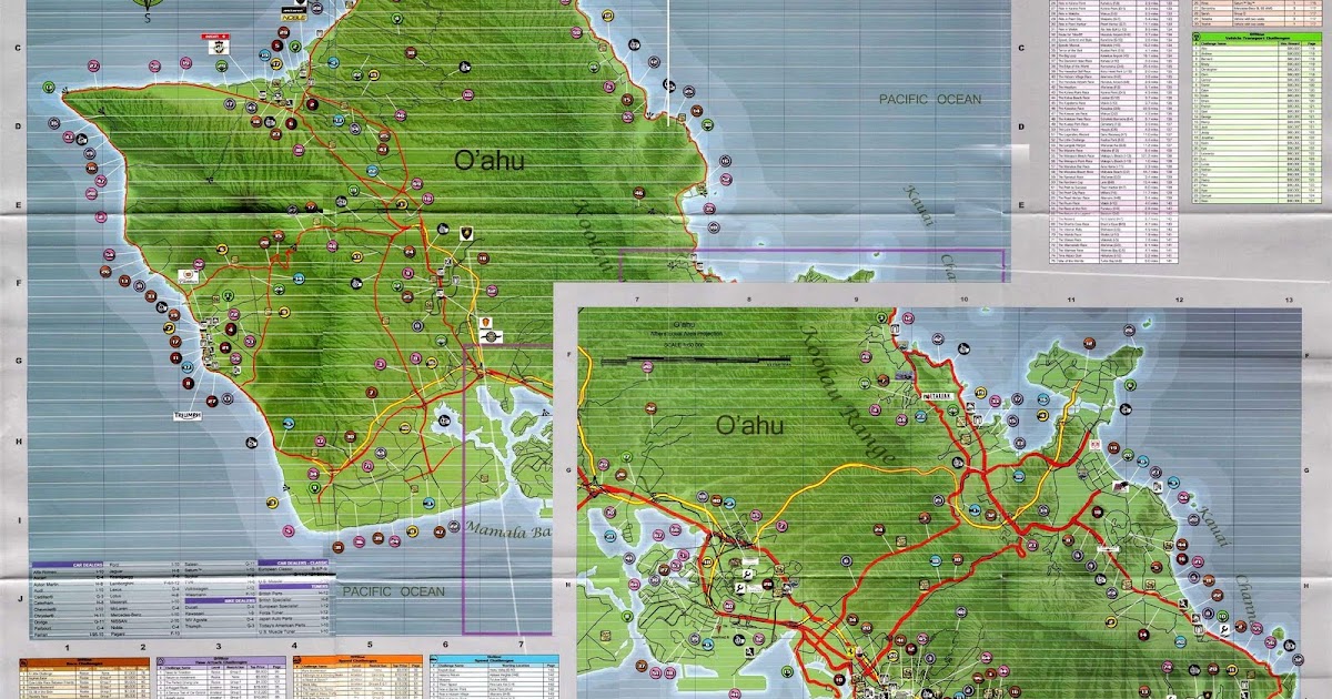 Dicas do Di: Mapa completo do Test Drive Unlimited