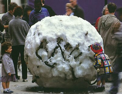 My Palette: The artist Andy Goldsworthy has released 13 giant snowballs ...