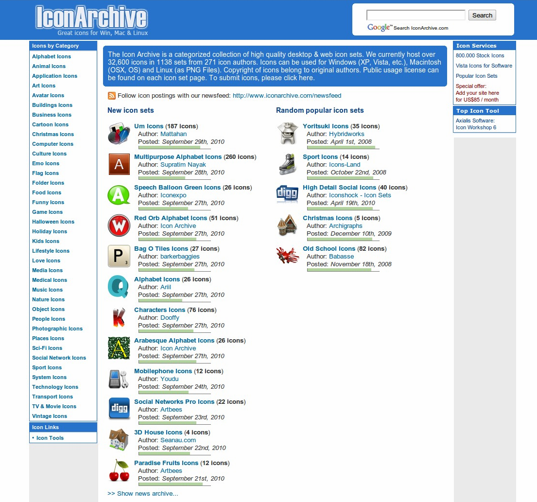 10 Free Icon Websites - Freeware Guru ! - Free Utility Software Downloads